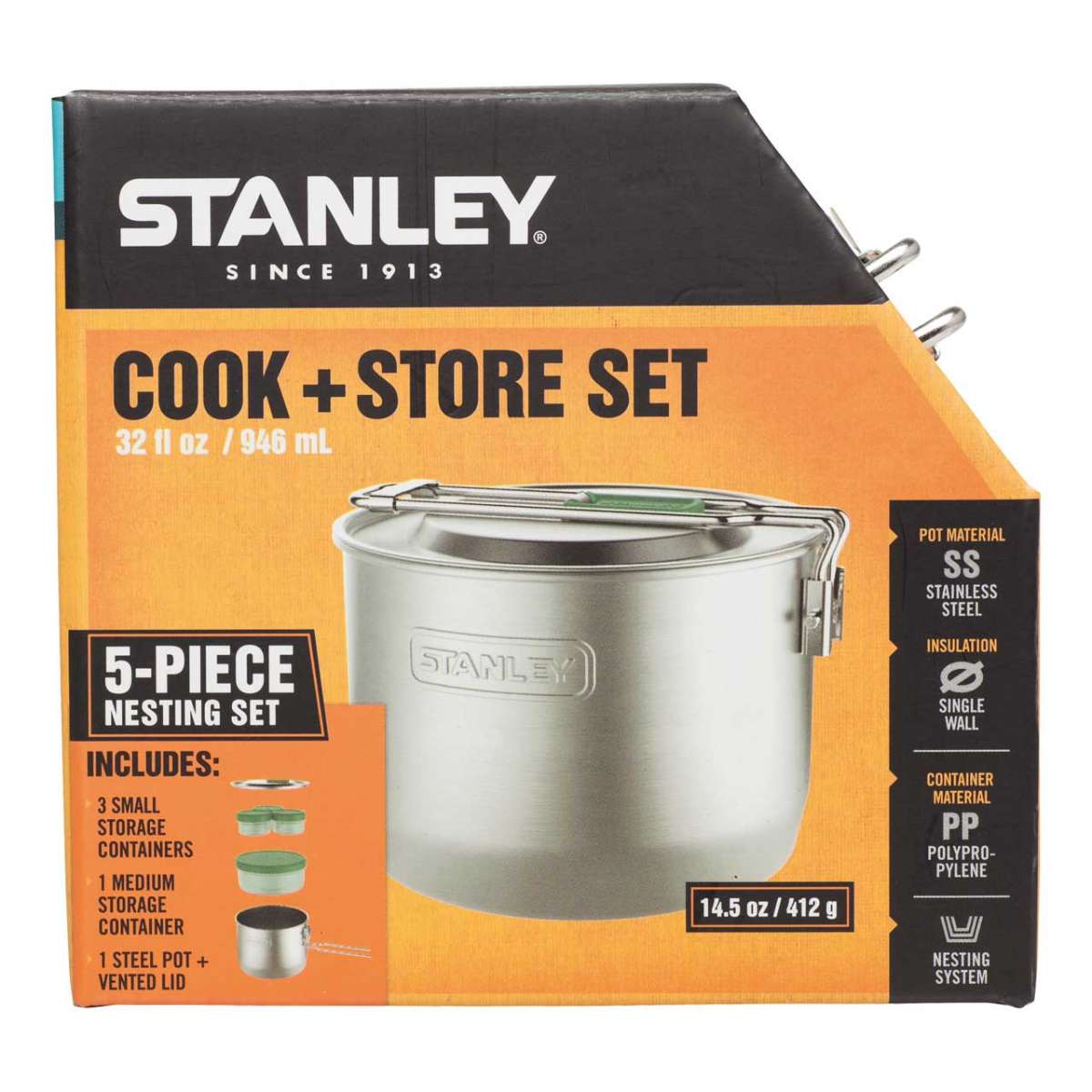 Stanley Adventure Cook + Store Set | Töpfe | Kochutensilien | Camping ...